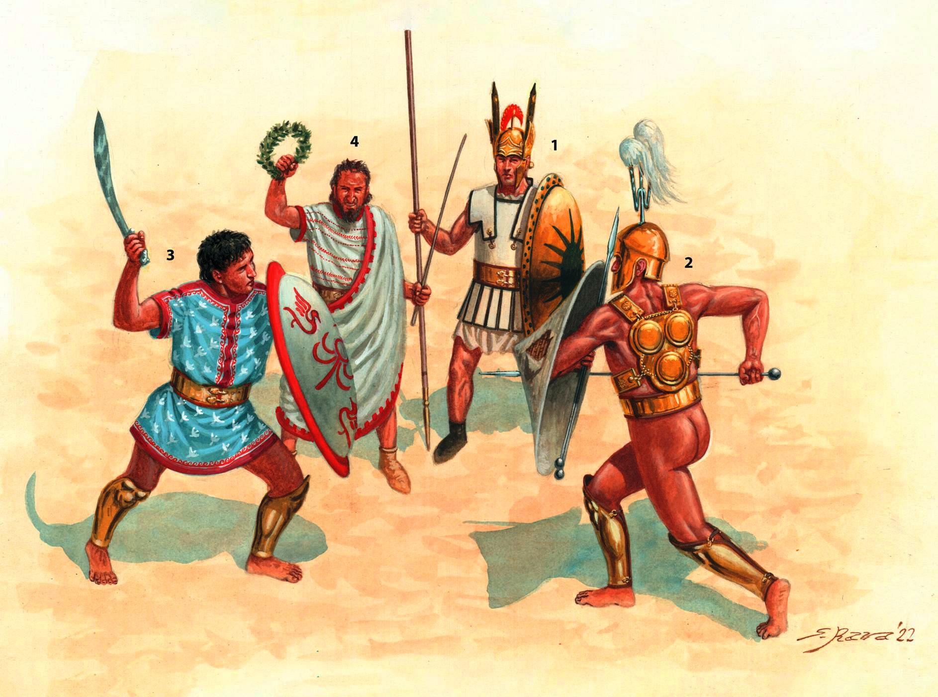 Gladiators 4th–1st centuries BC (by Giuseppe Rava) -01 – TotalWar.org.pl
